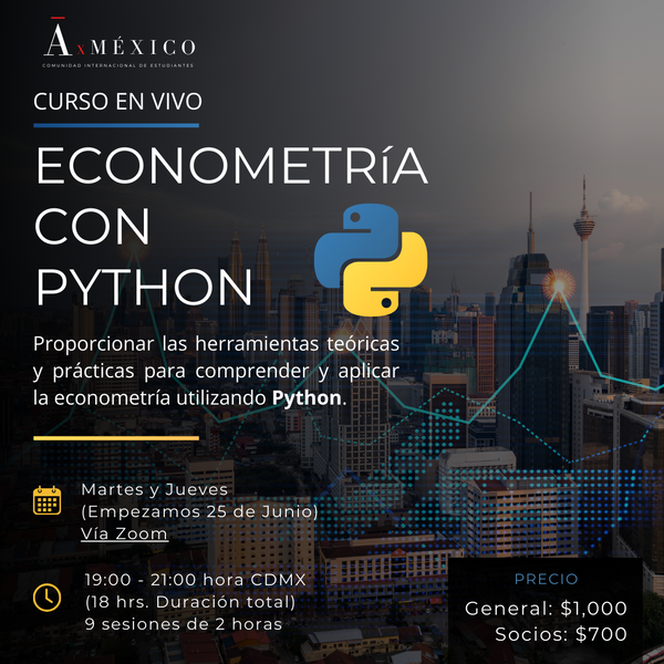Econometría con Python - Curso Grabado. – AxMexico