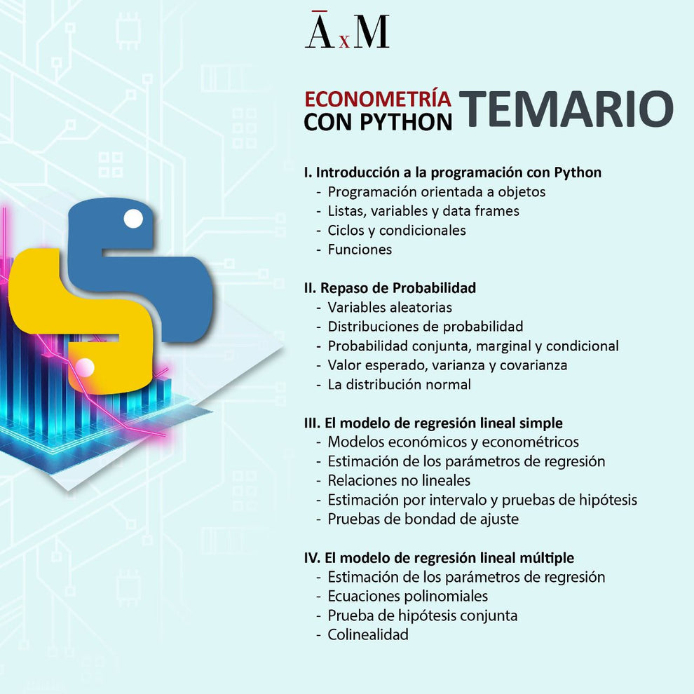 Econometría con Python - Curso Grabado. – AxMexico